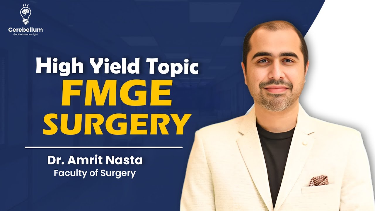 High Yield Topics FMGE Surgery | Dr. Amrit Nasta #fmge #highyield - YouTube