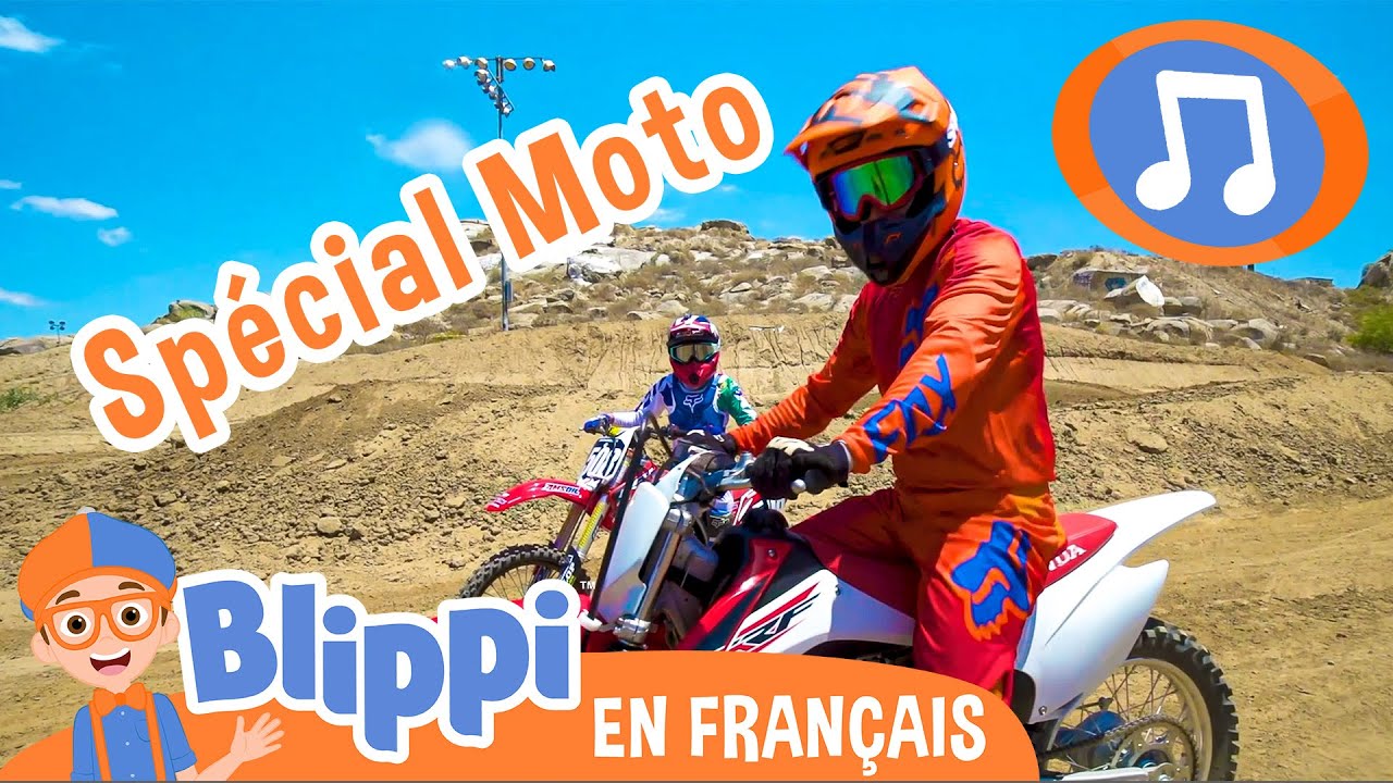 Spécial Moto | Blippi Découvre et Chante |🎵Blippi en Français ...