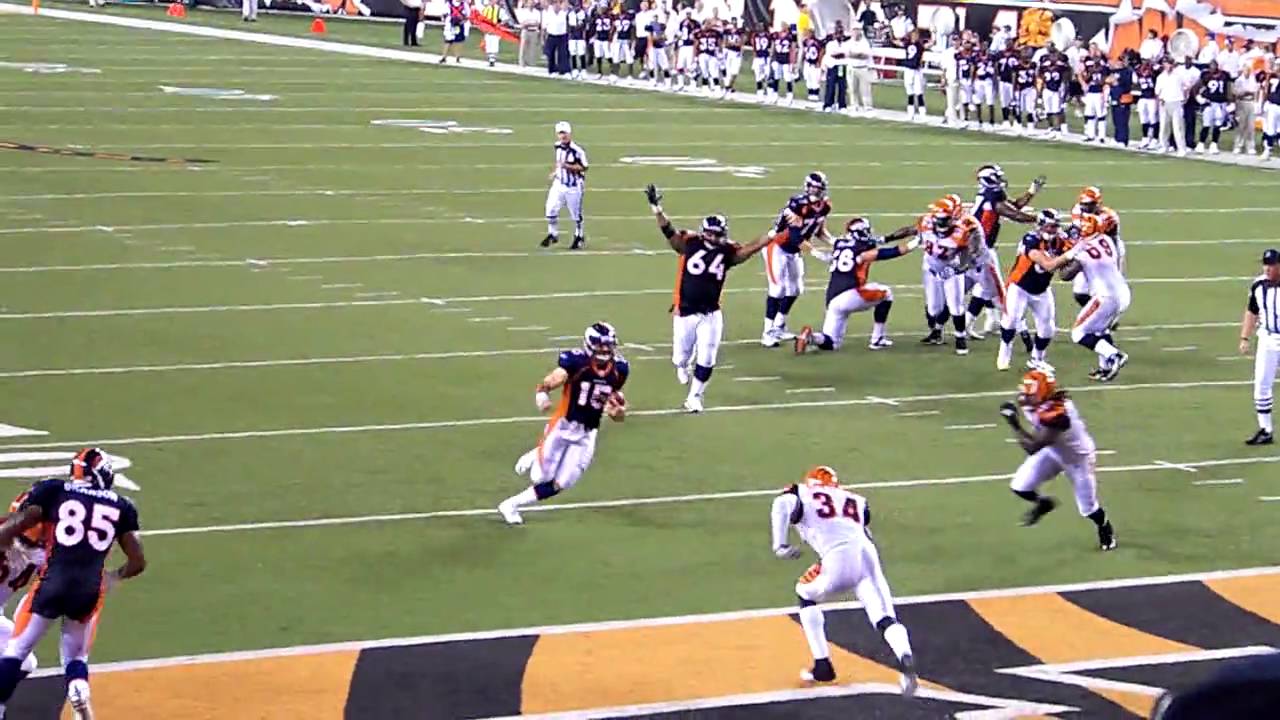 Tim Tebow's First NFL Touchdown - YouTube