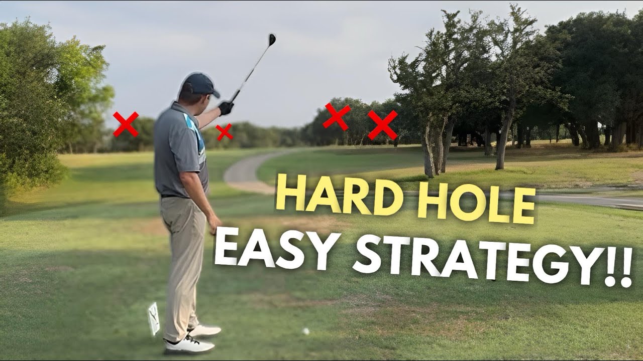 Hard golf hole, easy strategy!! - YouTube