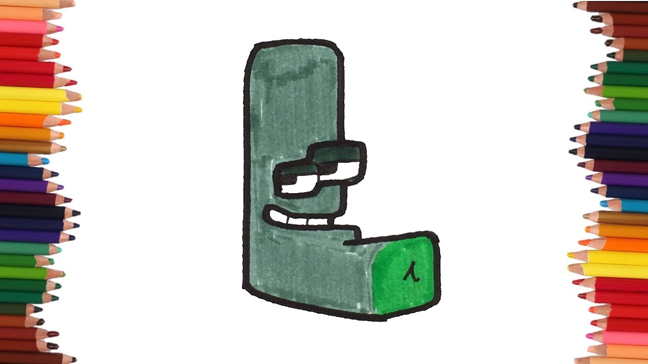 How to draw the Alphabet Lore L - YouTube