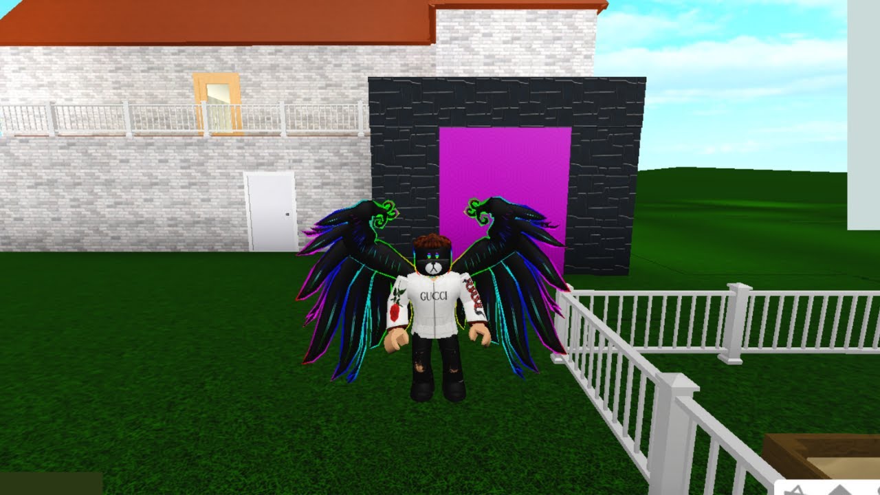 How to build a nether portal in roblox bloxburg - YouTube