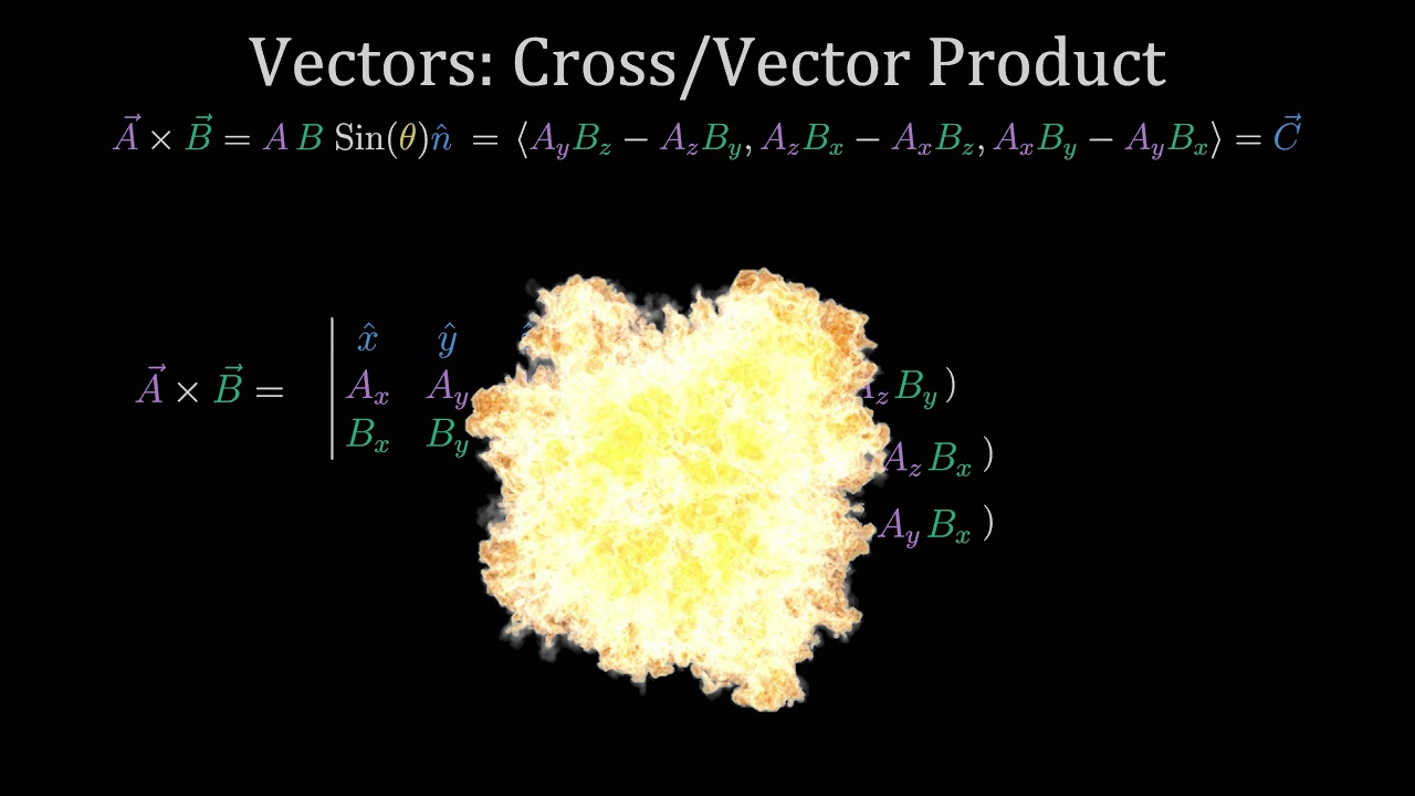 Vectors: Cross Product, you can extrapolate a what now? - YouTube