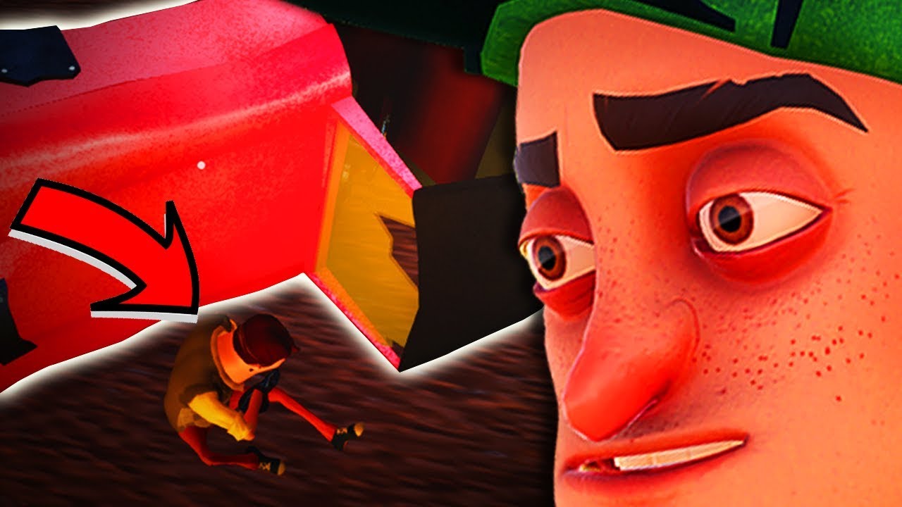 WHAT IS INSIDE THE CRASHED CAR! Hacking Trough A Dream in Hello ...