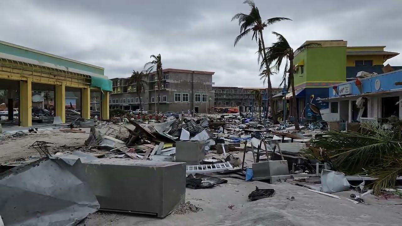 Fort Myers Beach Total Destruction - Hurricane Ian - YouTube