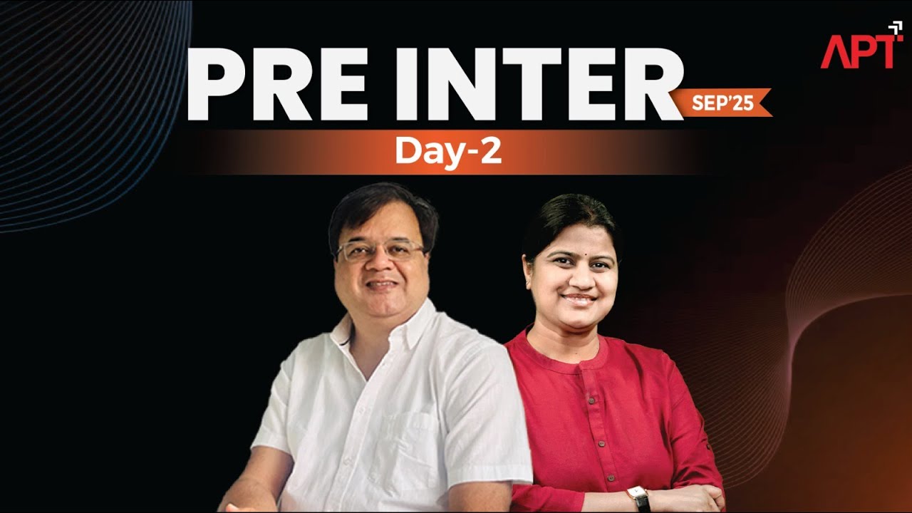 Best Faculty For Financial Management.CA Manoj Dubey | Day-2 | Demo Lecture | CA INTER SEP'25 ...