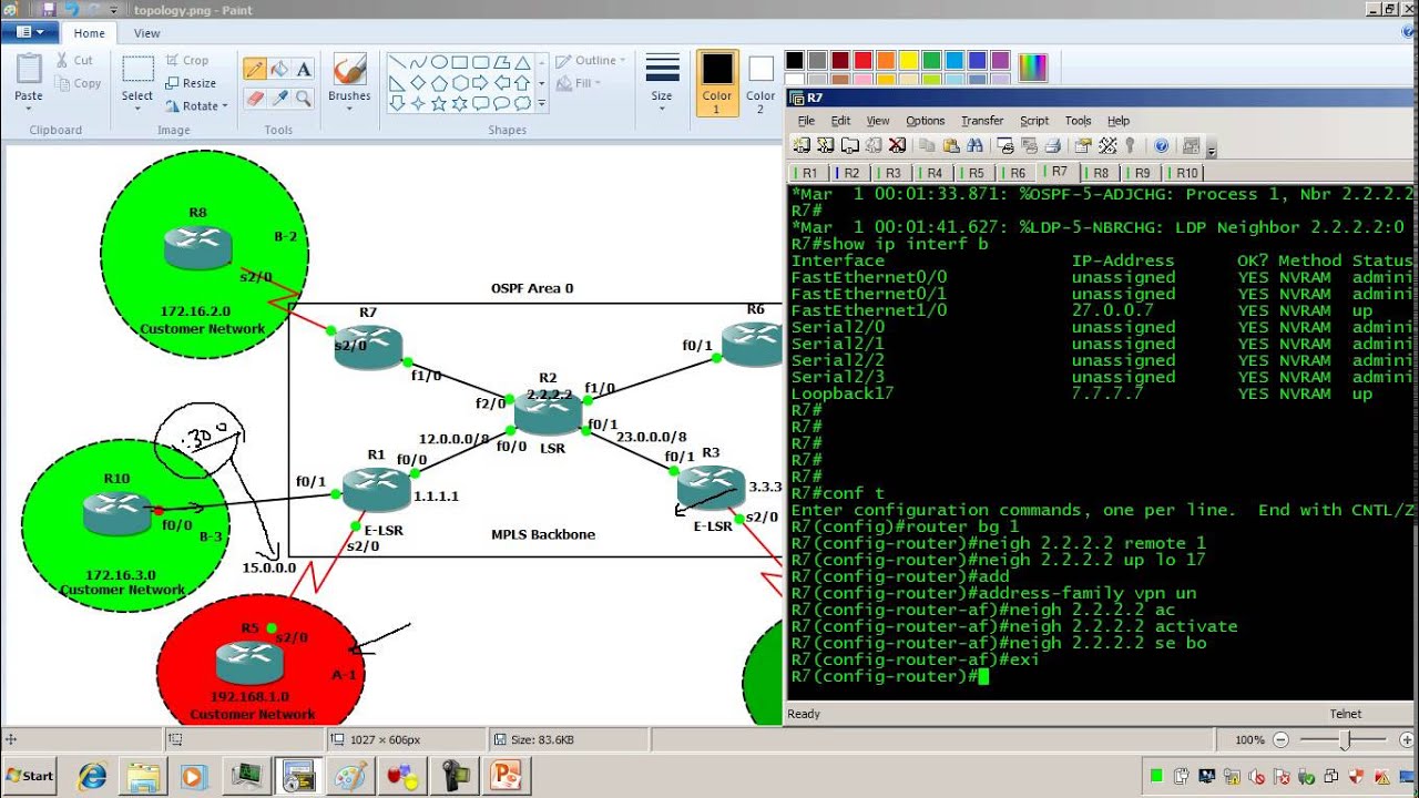 57 MPLS VPN Basic Lab02 - YouTube