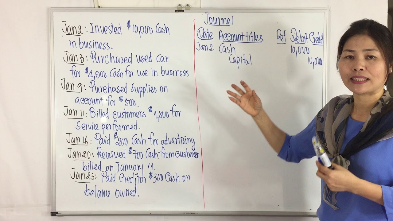 Basic accounting #5 - Journal entries - YouTube