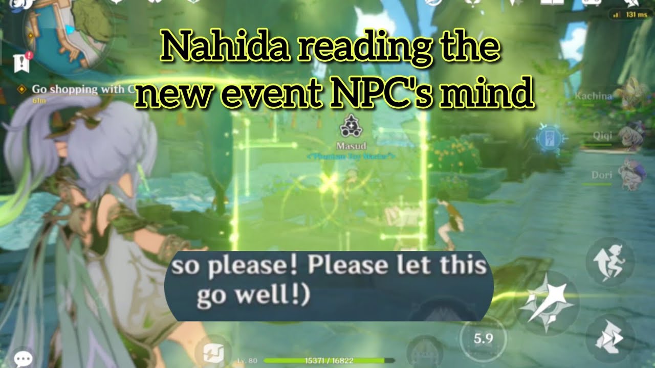nahida reading NPC's minds in her birthday! - YouTube