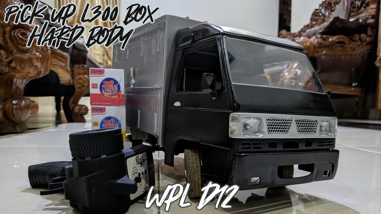 UNBOXING WPL D12 CUSTOM BODY | RC PICK UP L300 BOX | HANDMADE PVC - YouTube