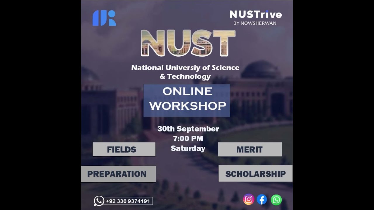 Nust University Islamabad | All Information About Nust | Fields | Merit | How to Prepare for NET ...