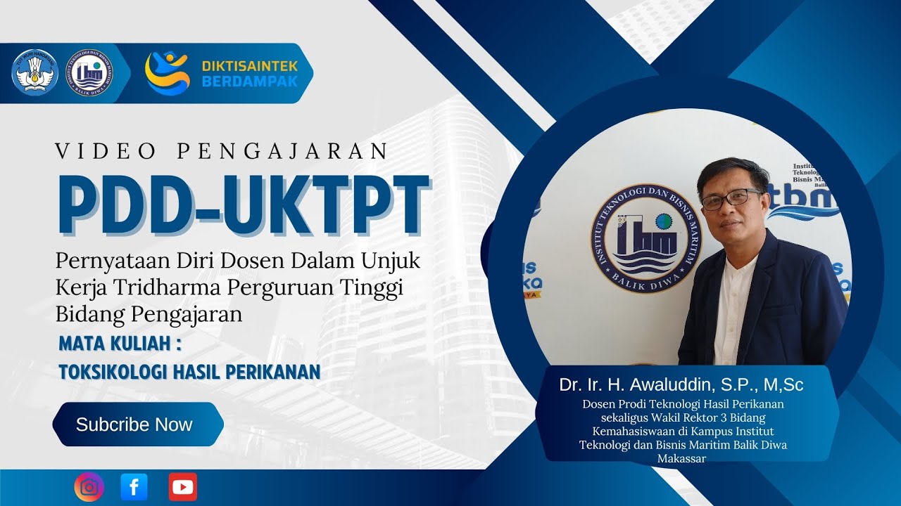 PDD-UKTPT VIDEO PENGAJARAN SERDOS 2025 | Dr. Ir. Awaluddin, S.P., M,Sc. | ITBM BALIK DIWA ...