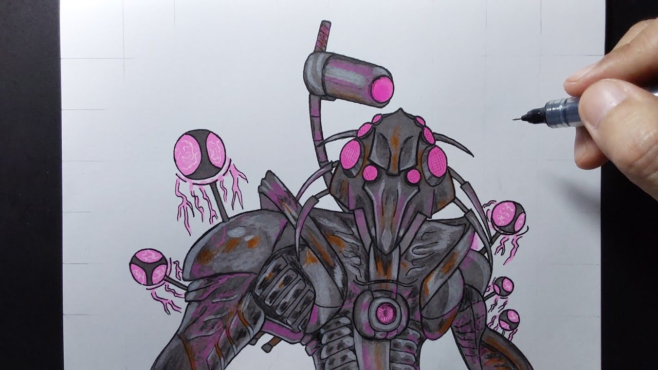 how to draw the counter titan in skibidi toilet multiverse 029 part 1 ...