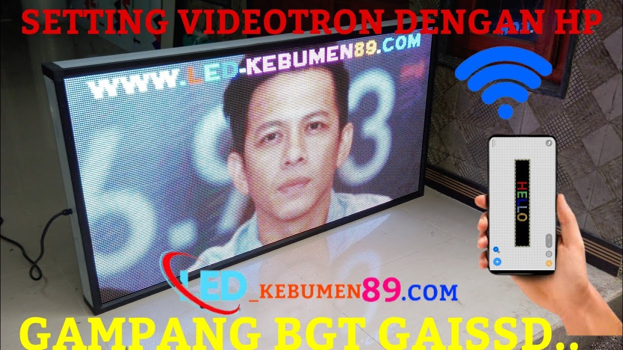 Cara setting videotron Mengunakan Hp, dengan aplikasi LEDART - YouTube