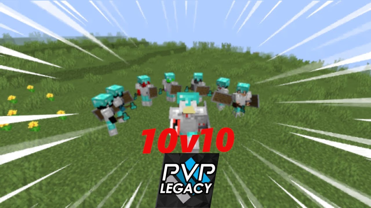 pvp legacy 10v10 insane manhunt kit clutch - YouTube