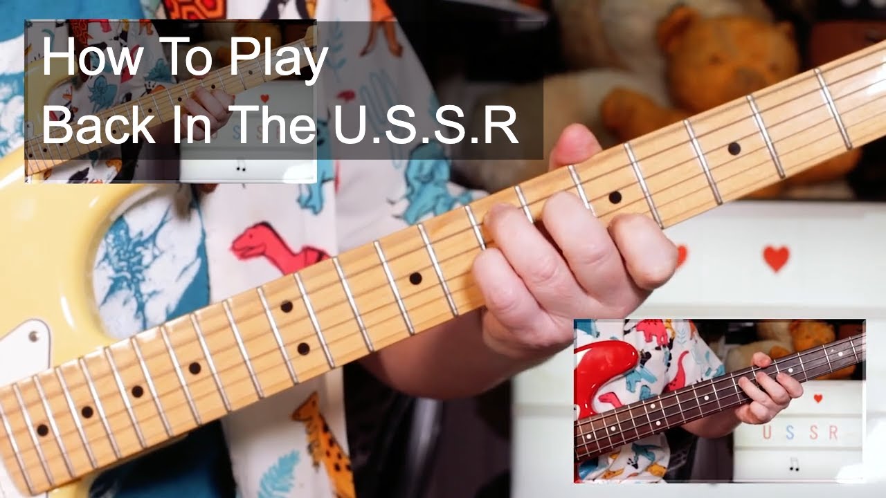 'Back In The USSR' The Beatles Guitar & Bass Lesson - YouTube