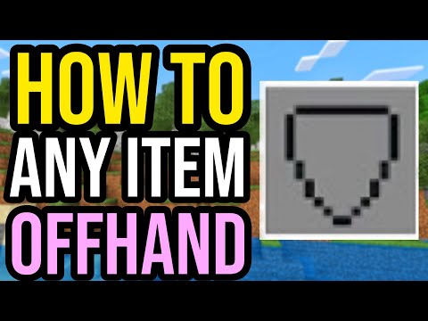 How To Put Anything In Your Offhand Slot! - Minecraft Bedrock PS4/5, Xbox, MCPE, Switch & PC!: