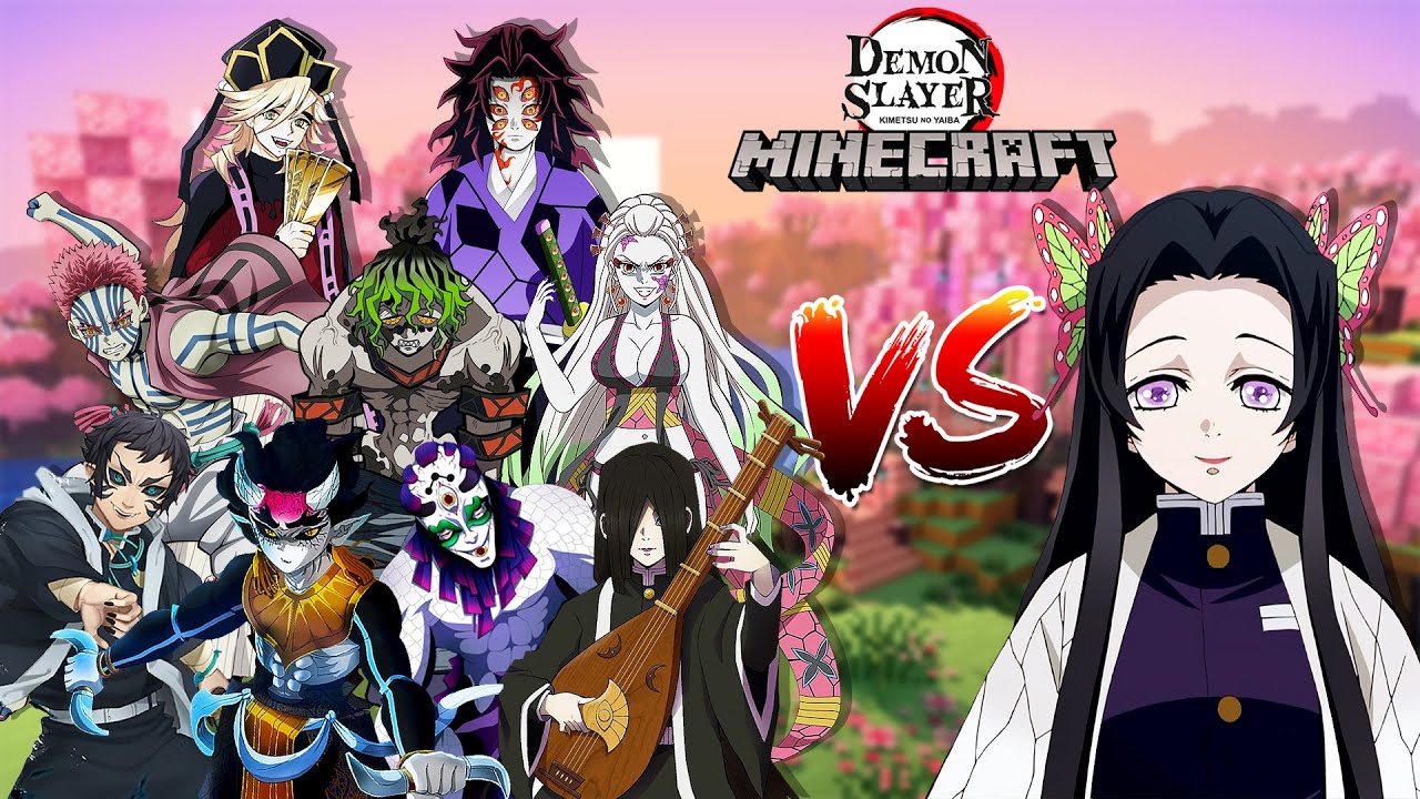 Kanae Kocho vs All Upper Moons! Demon Slayer Minecraft Battle - YouTube