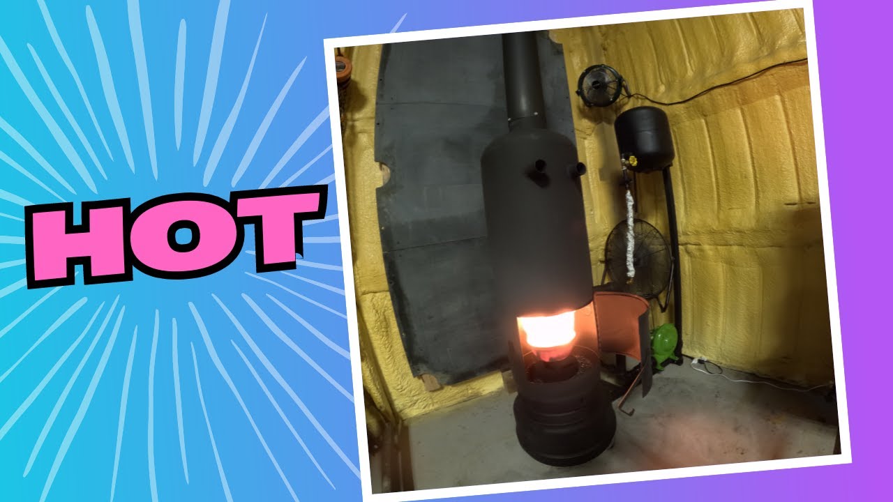 Homemade Used Oil Burner/Alternate Heating Solution - YouTube