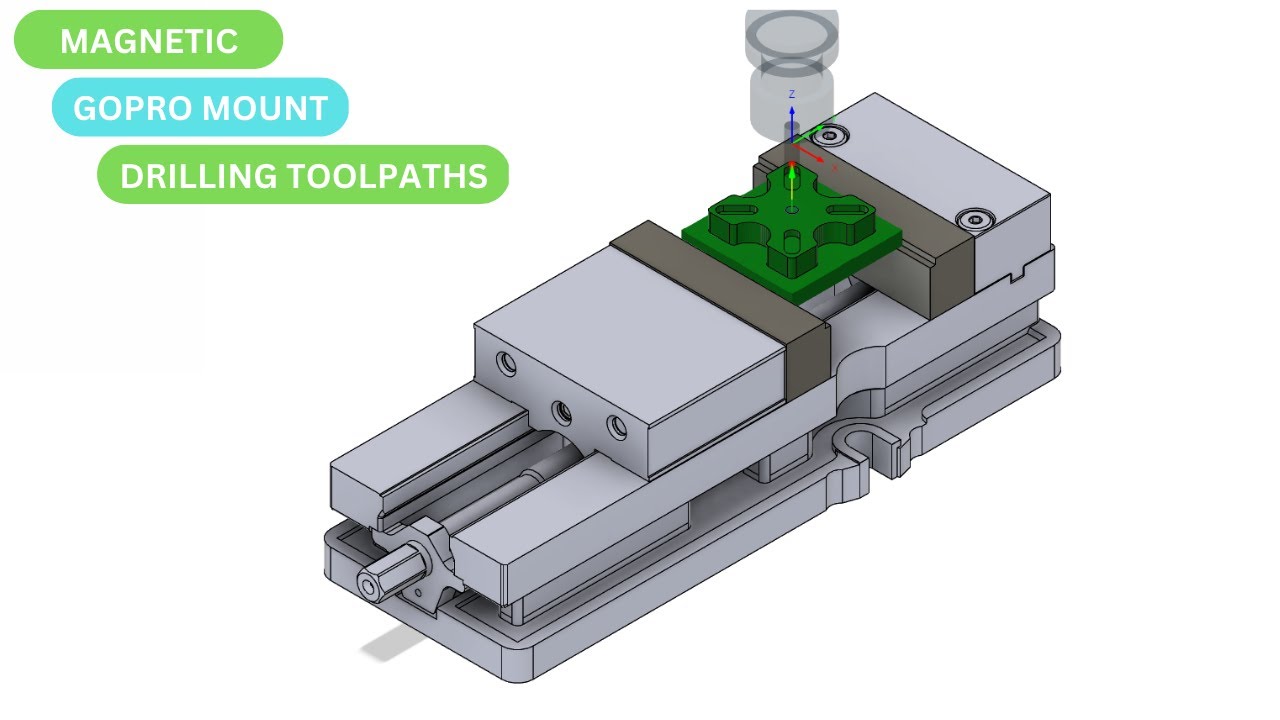 Magnetic GoPro Mount Tutorial 3: Drilling Toolpaths - YouTube