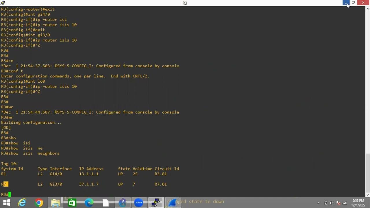 ISIS-Part-8 || ISIS-Lab || ATT-Attached bit|| L1-L2 Adjacency || Basics || Learn Network - YouTube