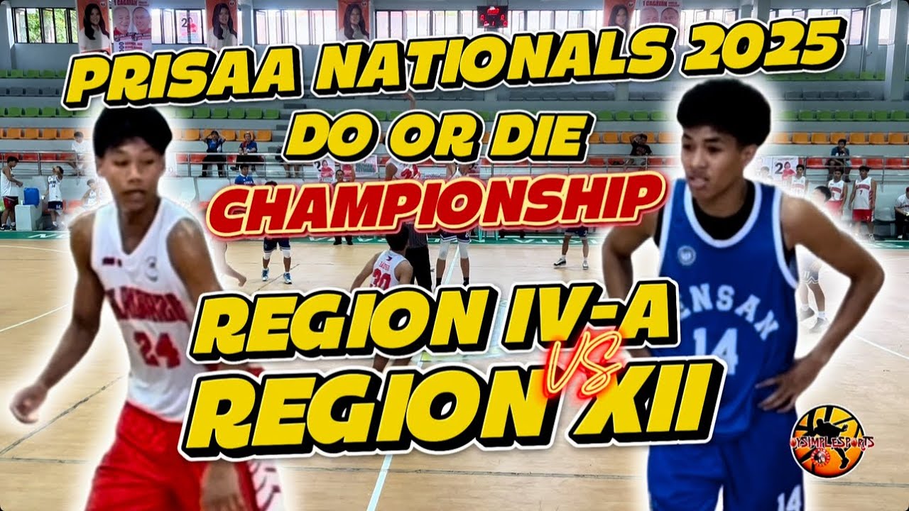 THE FINALE JUNIORS.REGION 4A VS REGION 12 | PRISAA NATIONALS 2025 GAME ...