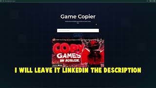 How To Copy Any Game On Roblox In 2025 Copies Map Scripts Https ...