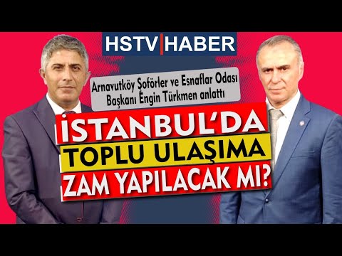 ENGİN TÜRKMEN AÇIKLADI ;  TOPLU TAŞIMAYA ZAM GELECEK Mİ?