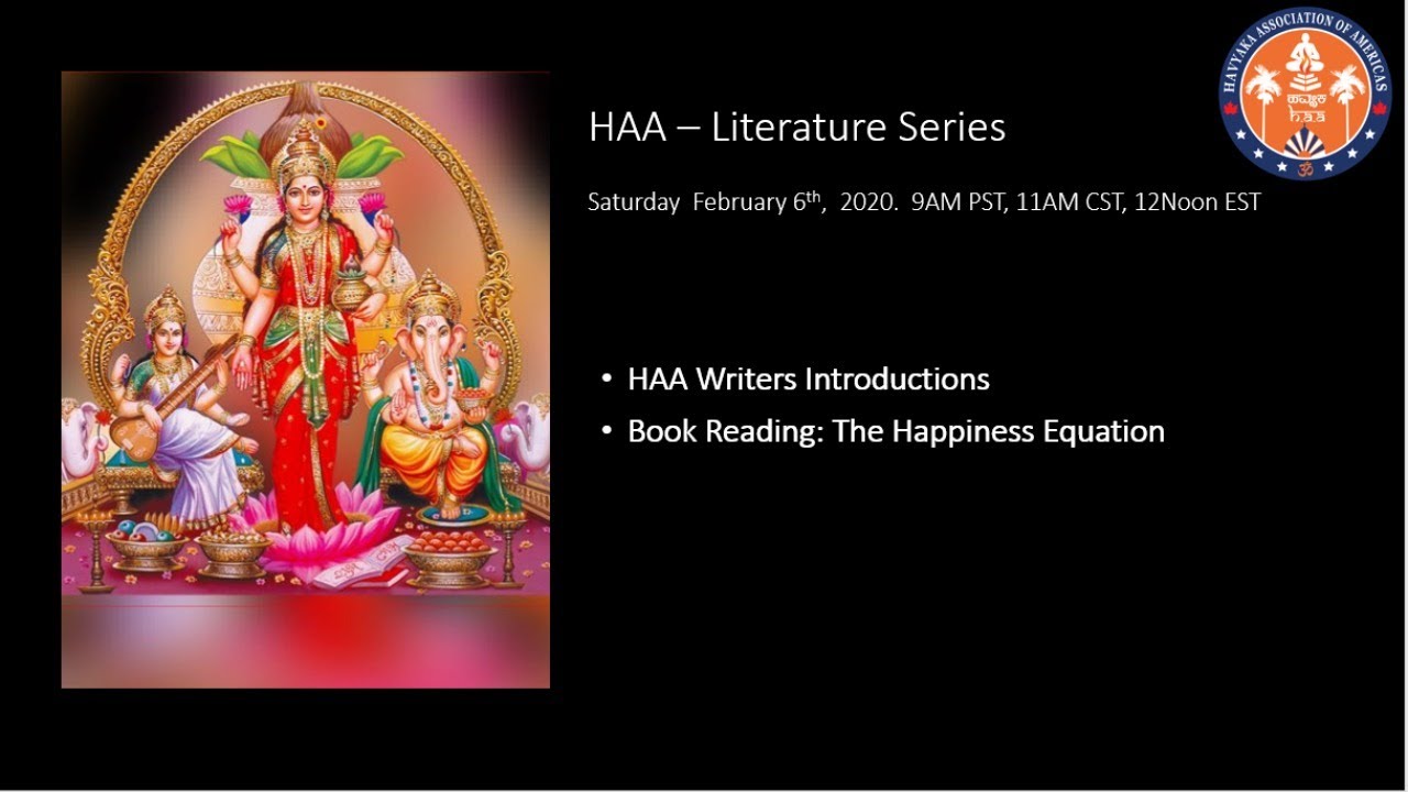 HAA – Literature Series - HAA Writers & Book reading - YouTube