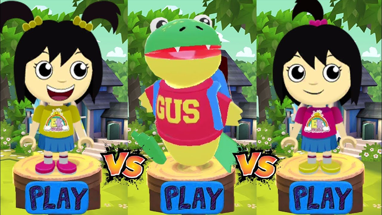 Tag with Ryan - GUS vs Ryan's Twin Sisters Emma and Kate - Run Gameplay ...