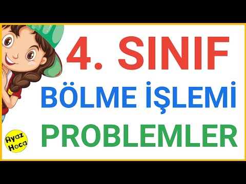4. Sınıf Bölme İşlemi Problem Soruları | Bölme İşlemi Test Çözümü | Eba Tv