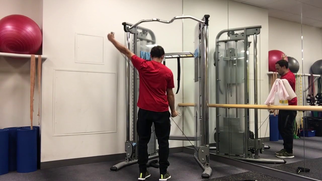 Cable Alternating Single Arm Lateral Raise - YouTube