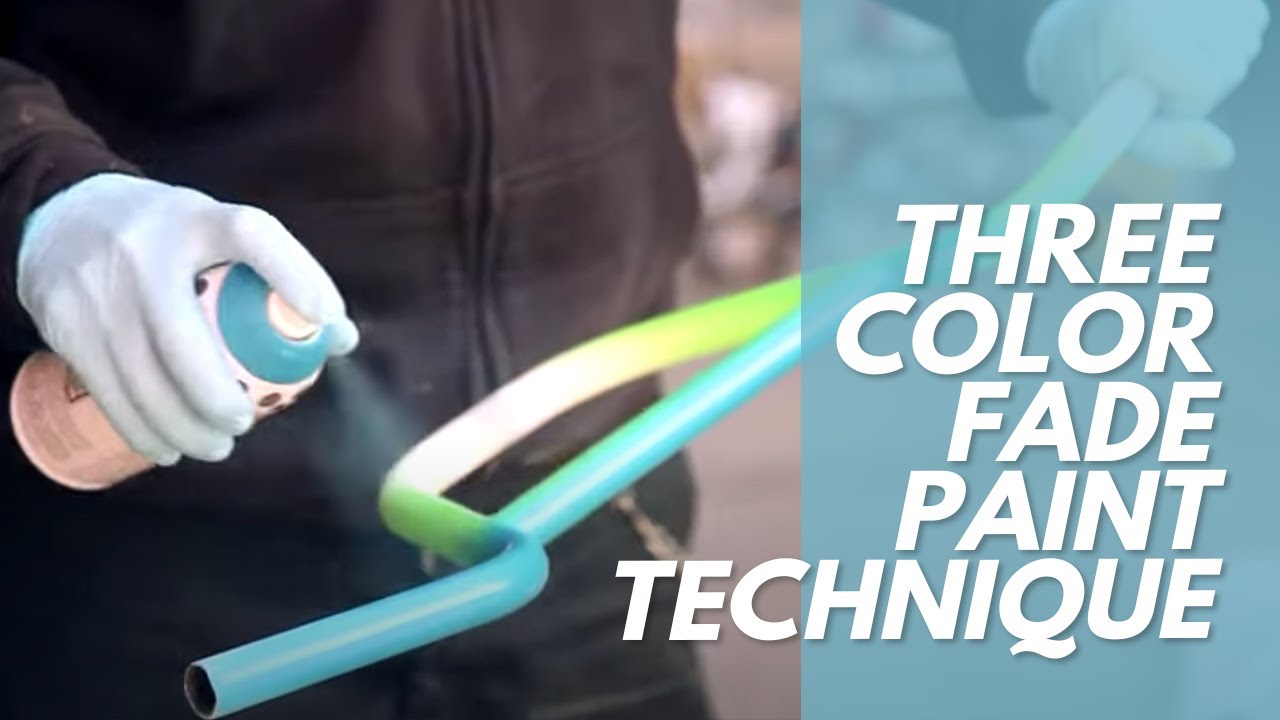 3 color fade on BMX handle bars with Plutonium™ Paint - YouTube