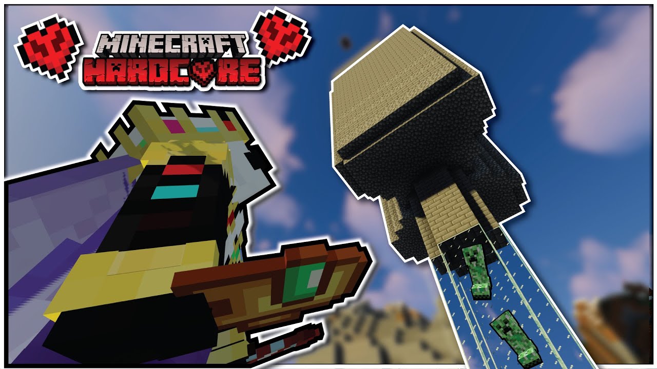 I Built A MEGA CREEPER FARM... in HARDCORE Minecraft #11 - YouTube