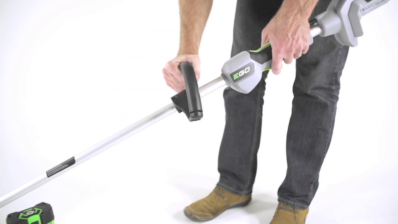 How to Mount and Adjust the Front Handle - EGO Line Trimmer - YouTube