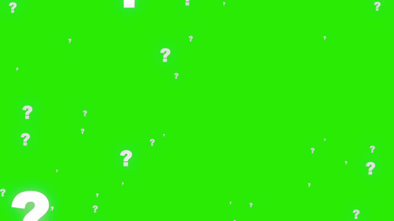 Question Mark Green Screen - YouTube