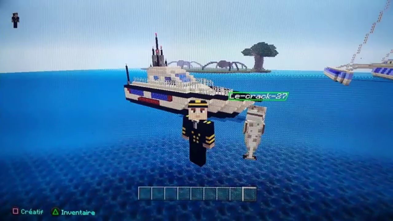 Minecraft - Tuto bateau police maritime - YouTube
