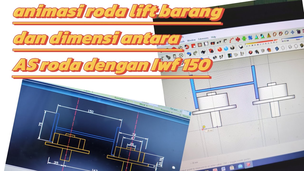 membuat desain roda lift barang #lift #elevator #roda #3d #3ddesign ...
