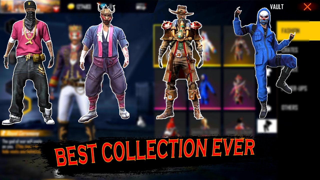 WORLD BEST COLLECTION FREE FIRE 🔥 - ALL RARE ITEMS AND OLD ITEM🔥 - YouTube