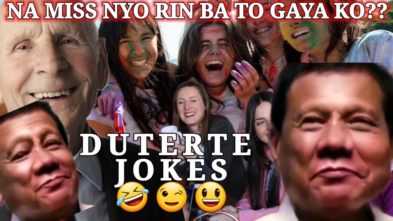 NA MISS NYO RIN BA TO GAYA KO? PRRD LAUGHTRIP JOKES🤣😃 KATANGIAN ni PRRD ...