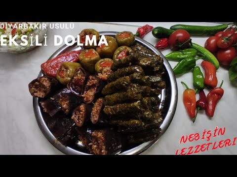 DİYARBAKIR USULÜ EKŞİLİ DOLMA TARİFİ | NEBİŞİN LEZZETLERİ