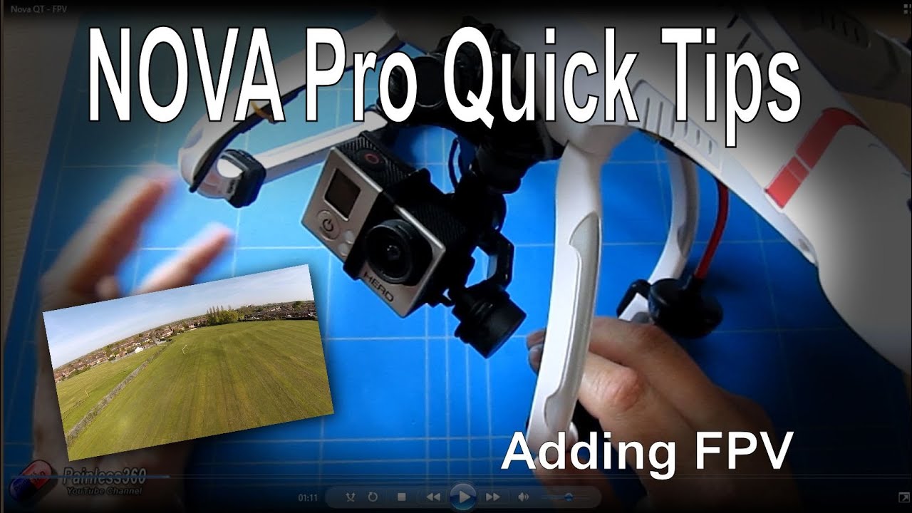 Quanum Nova Pro Quick Tips - Adding FPV camera and transmitter - YouTube