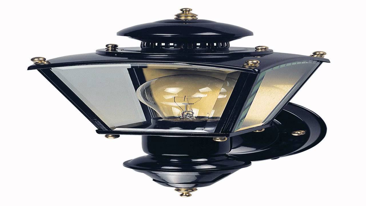 Heath Zenith HZ 4192 BK Six Sided Die Cast Aluminum Lantern Black with ...