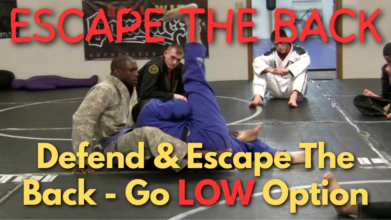 BJJ - ESCAPE From Opponent On Your Back - LOW OPTION | Brazilian Jiu ...