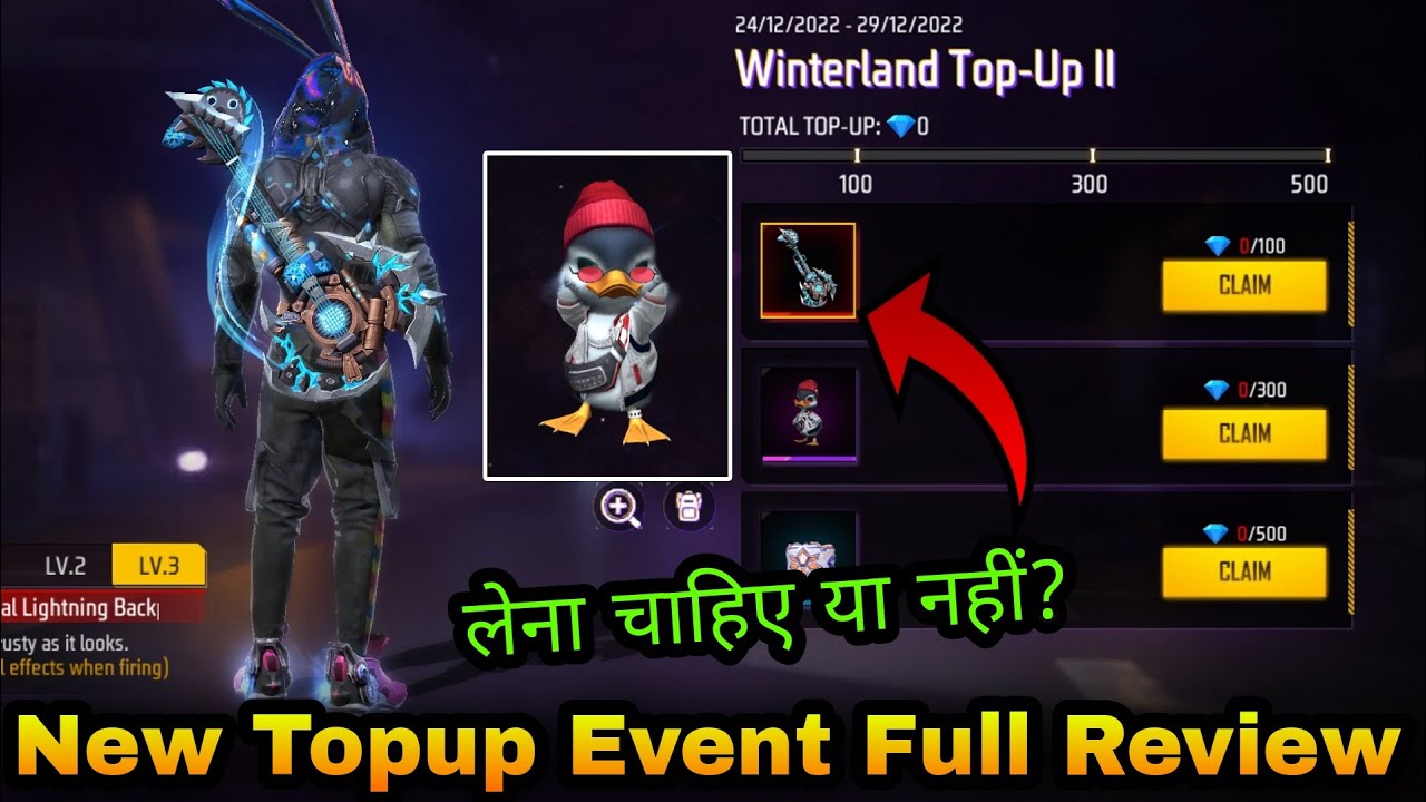 Free Fire New Topup Event Full Review | FF New Topup Event Today| New ...