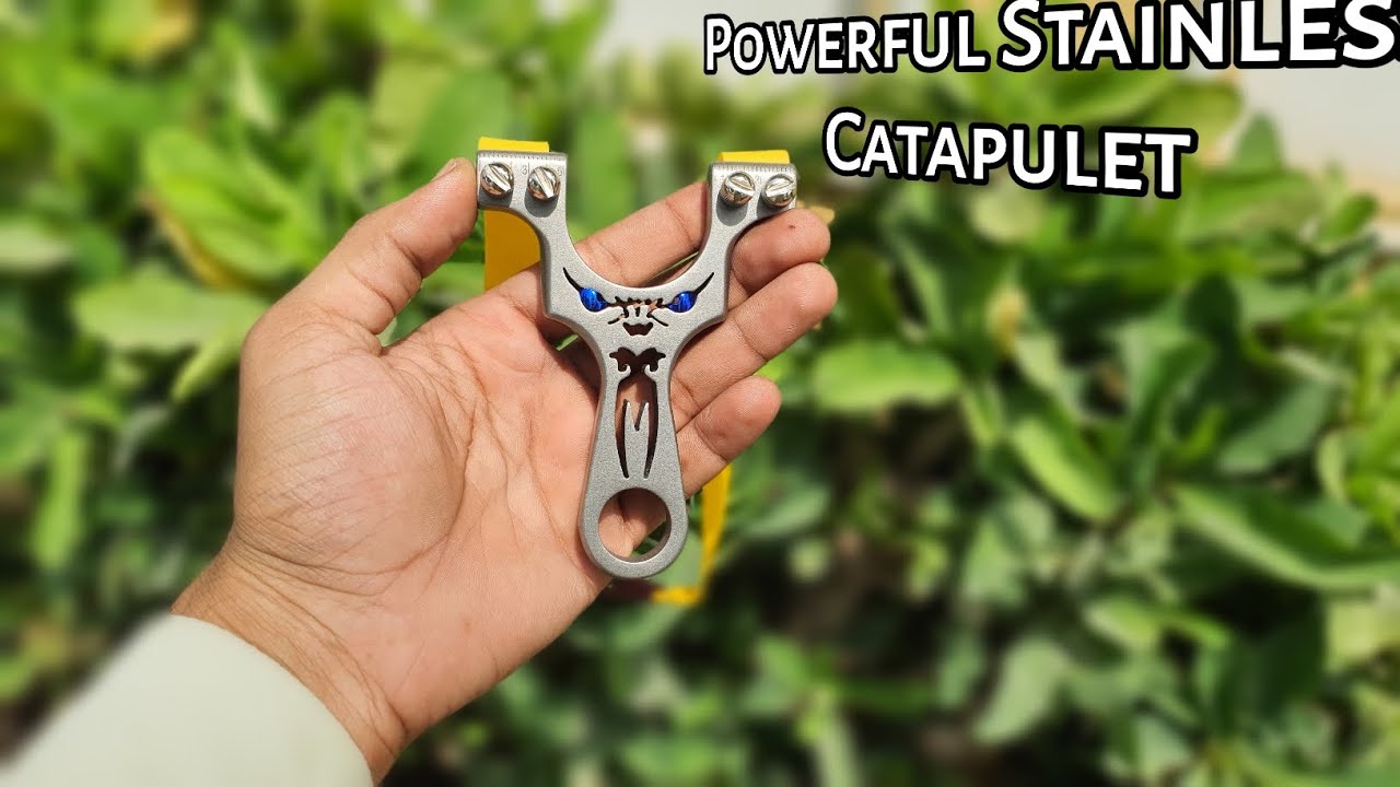 Powerful Stainless Steel Catapulet Unboxing & Review | Modern Slingshot ...