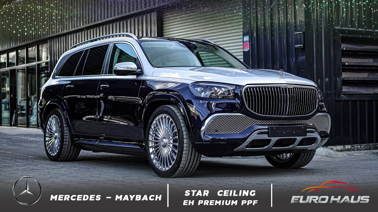 Maybach GLS600 installed Rolls Royce star ceiling - YouTube