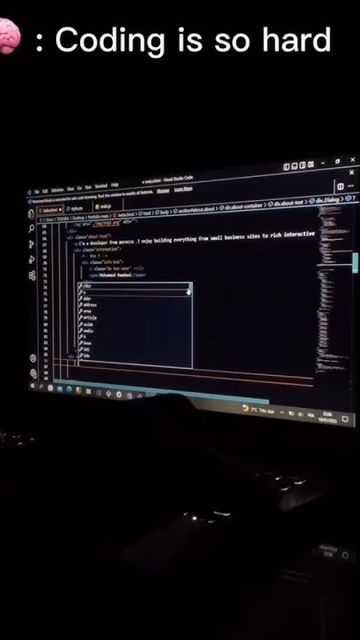 🧠: Coding is so hard… 🫀: Keep pushing, don’t give up! 💪💻 - YouTube