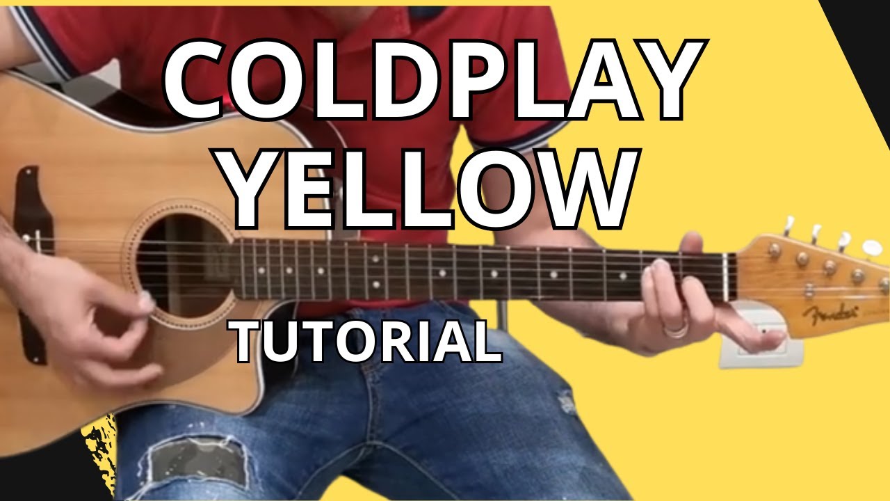Yellow Coldplay TUTORIAL ACCORDI CHITARRA #tutorialchitarra #coldplay - YouTube