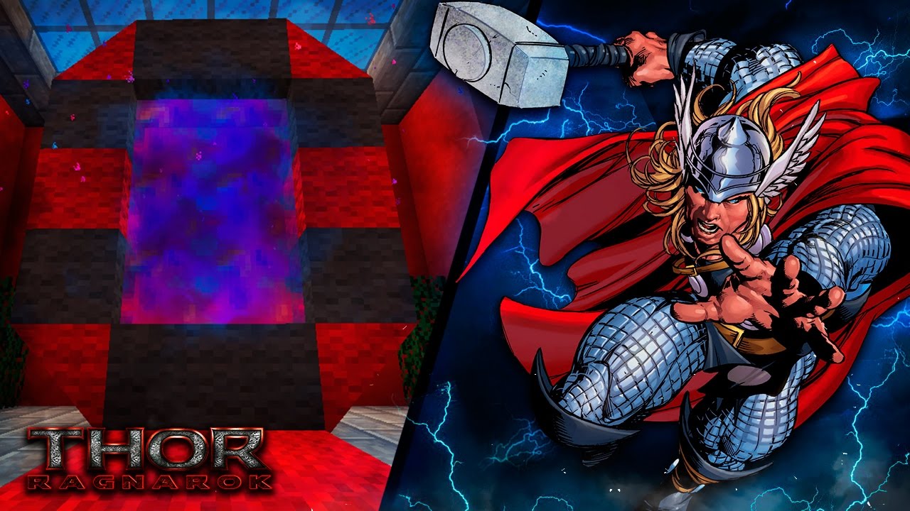 COMO FAZER UM PORTAL PARA O MUNDO DO THOR - MINECRAFT - YouTube